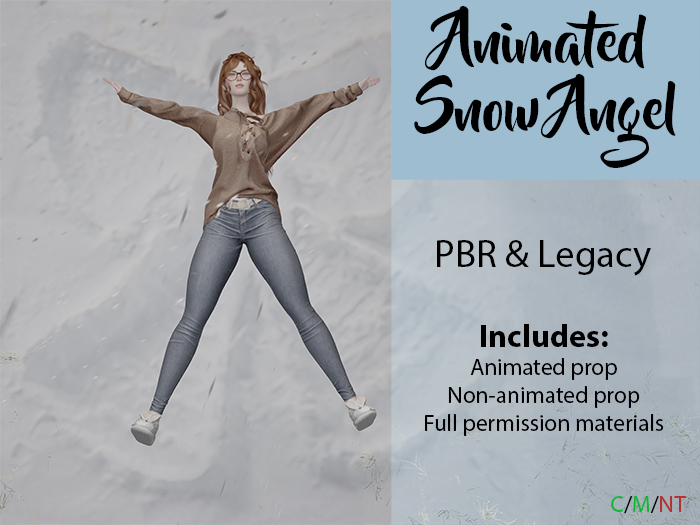 Second Life Marketplace Animated Snow Angel Materials Enabled